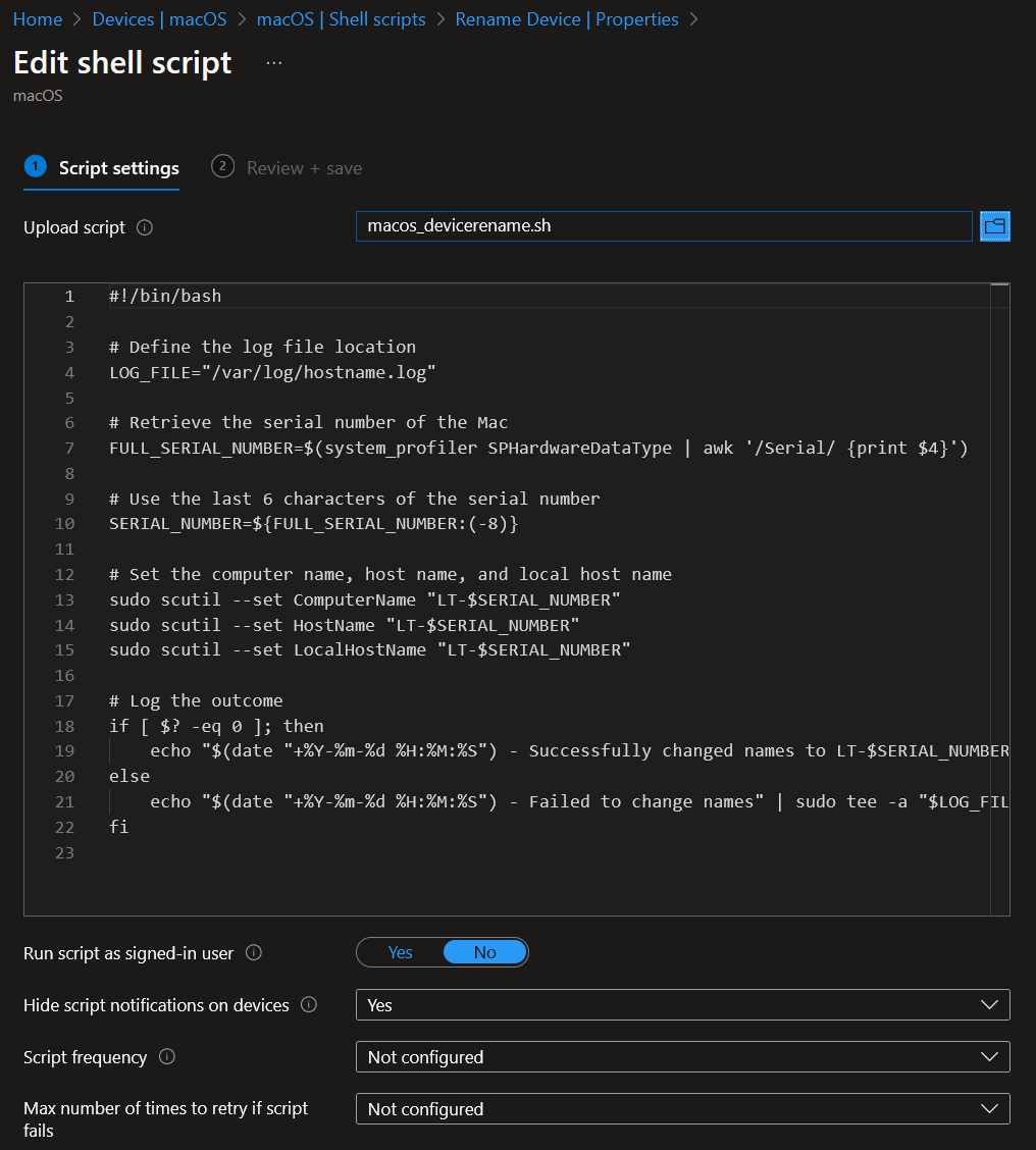 Rename Linux And Macos Devices In Intune Ugur Koc