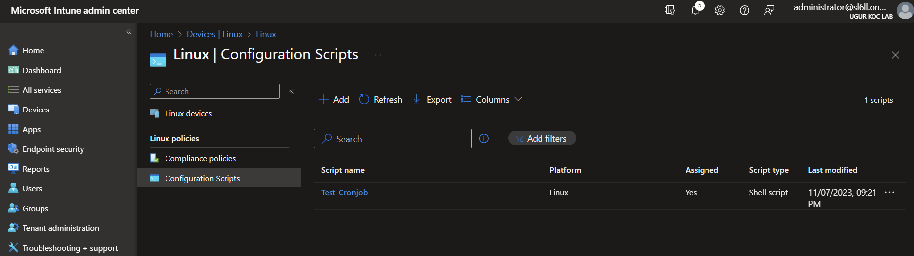 Scheduling Tasks On Linux With Cron And Intune Ugur Koc