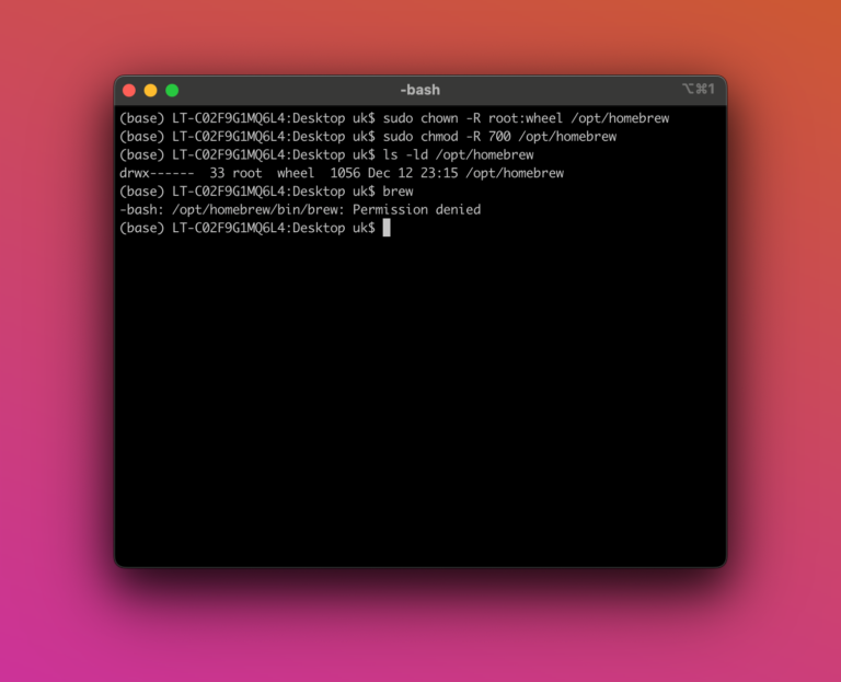 Block Homebrew On Macos With Intune Ugur Koc