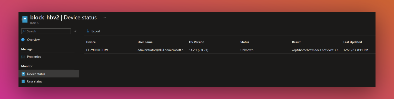 Block Homebrew on MacOS with Intune - Ugur Koc