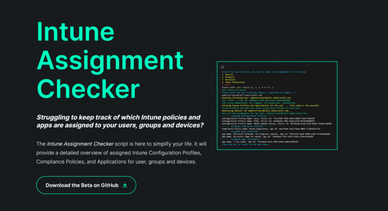 Get All Assignments In Intune For A User Group Or Device Ugur Koc